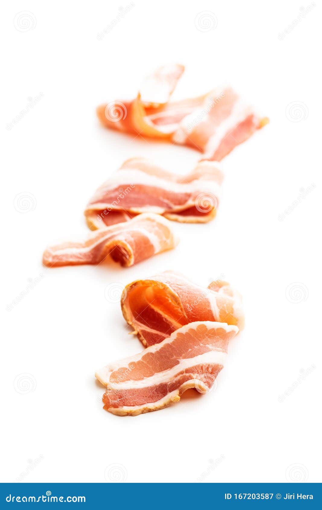 Smoked bacon strips stock image. Image of delicious - 167203587