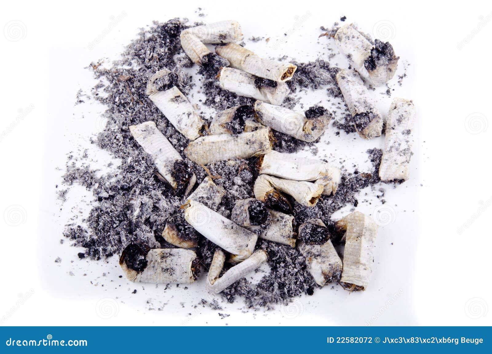 Smoked and Burned Stump of Filterless Cigarettes Stock Photo - Image of ...