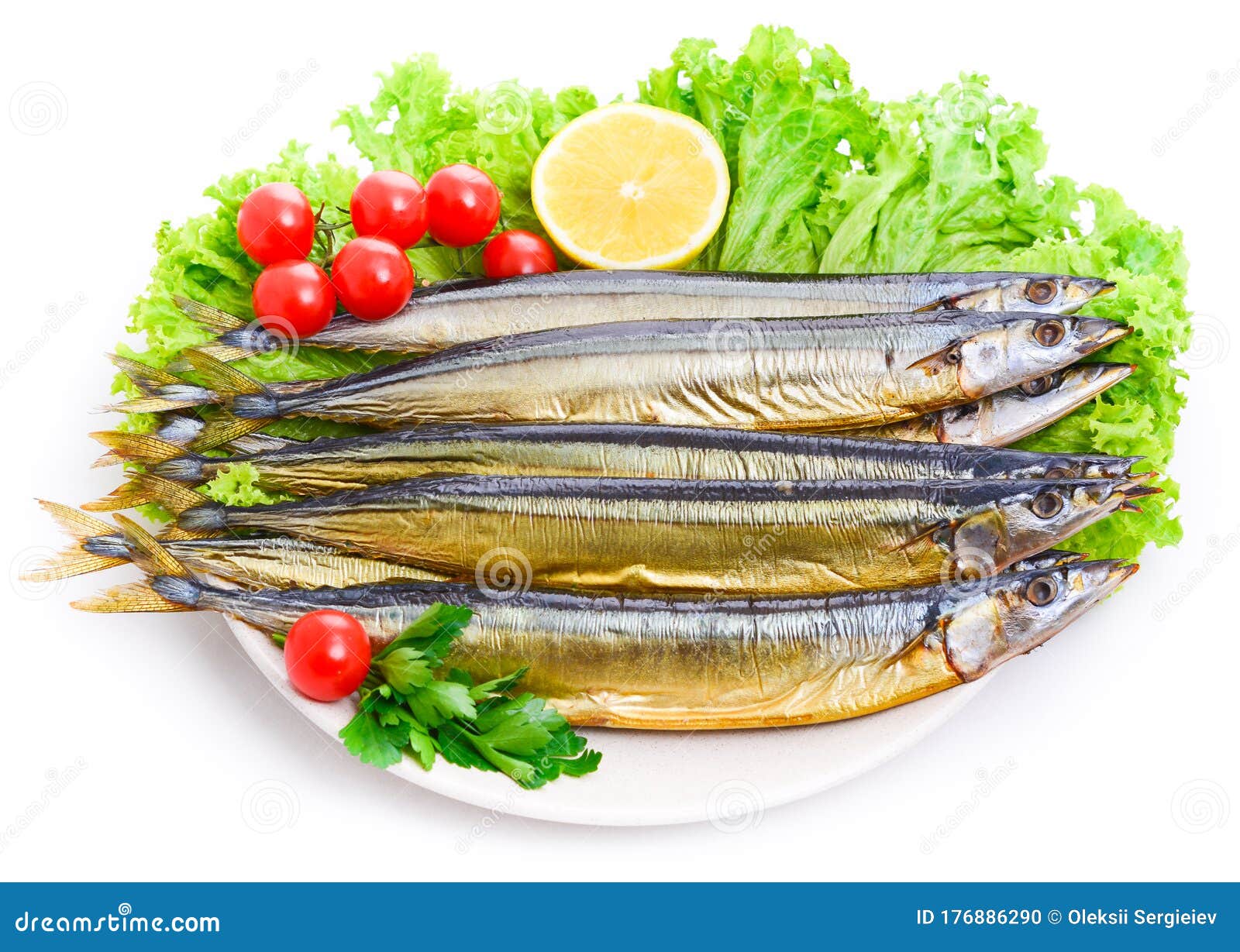 Smoked Cololabis saira stock photo. Image of appetizer - 176886290