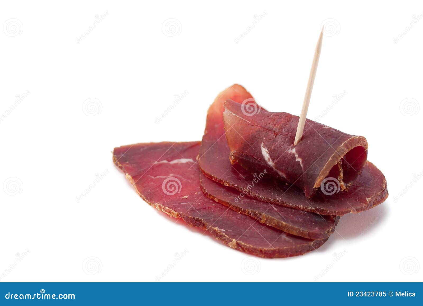 Smoked Dried Beef stock image. Image of hard, appetizer - 23423785