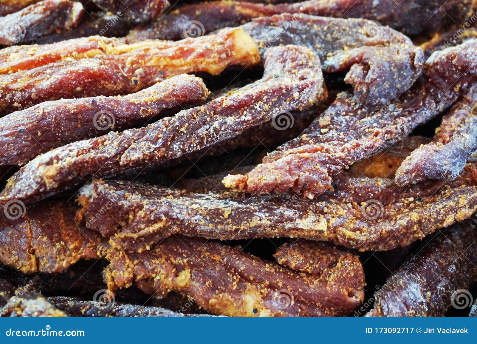 Smoked and Dried Meat Texture Stock Image - Image of streaks, europe ...
