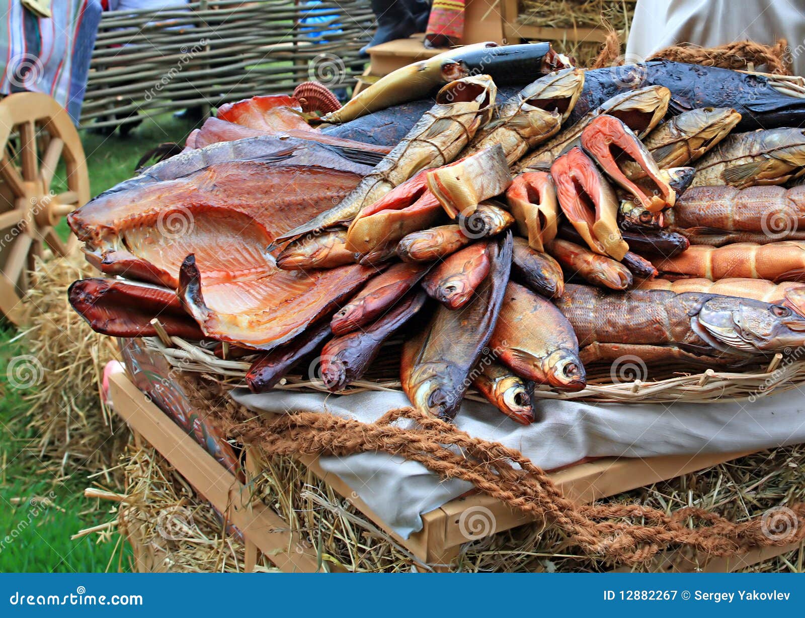 Smoked fish stock image. Image of horizontal, delicatessen - 12882267