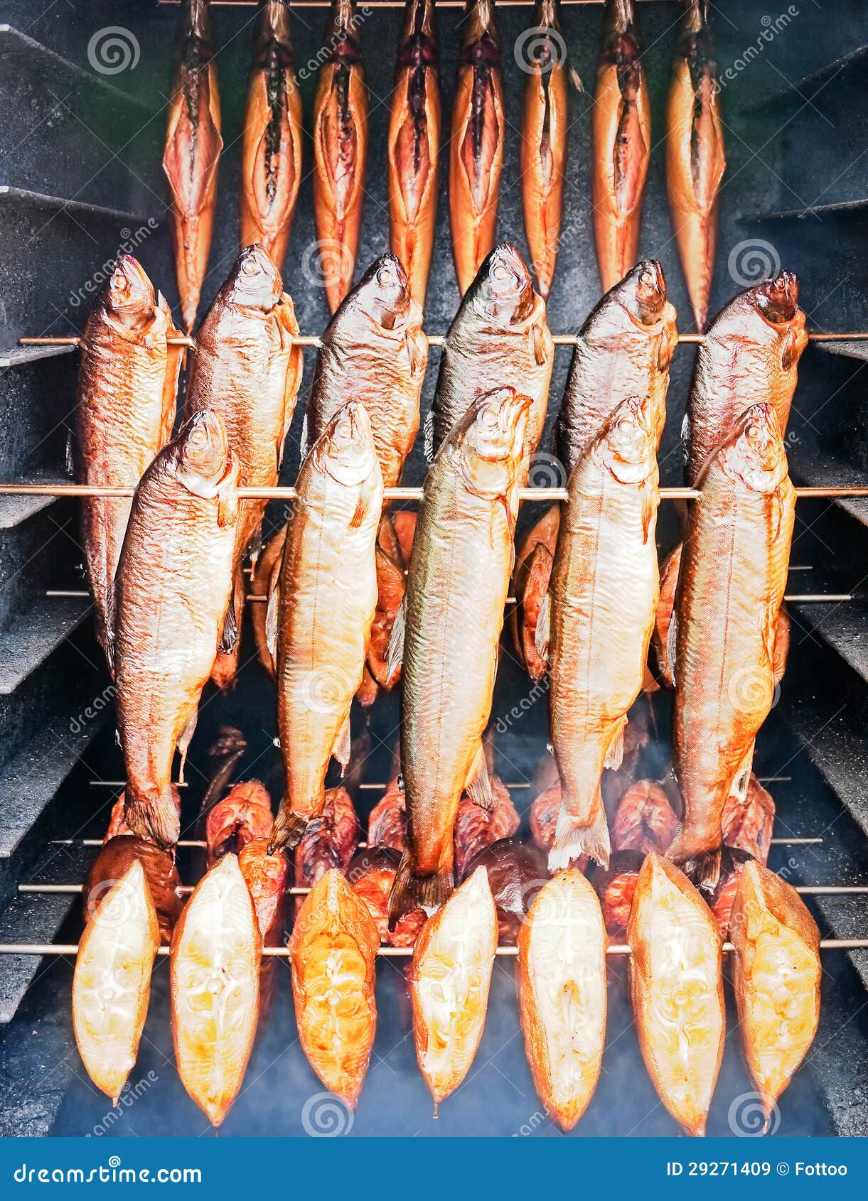 Smoked fish stock image. Image of oven, freshness, shiny - 29271409