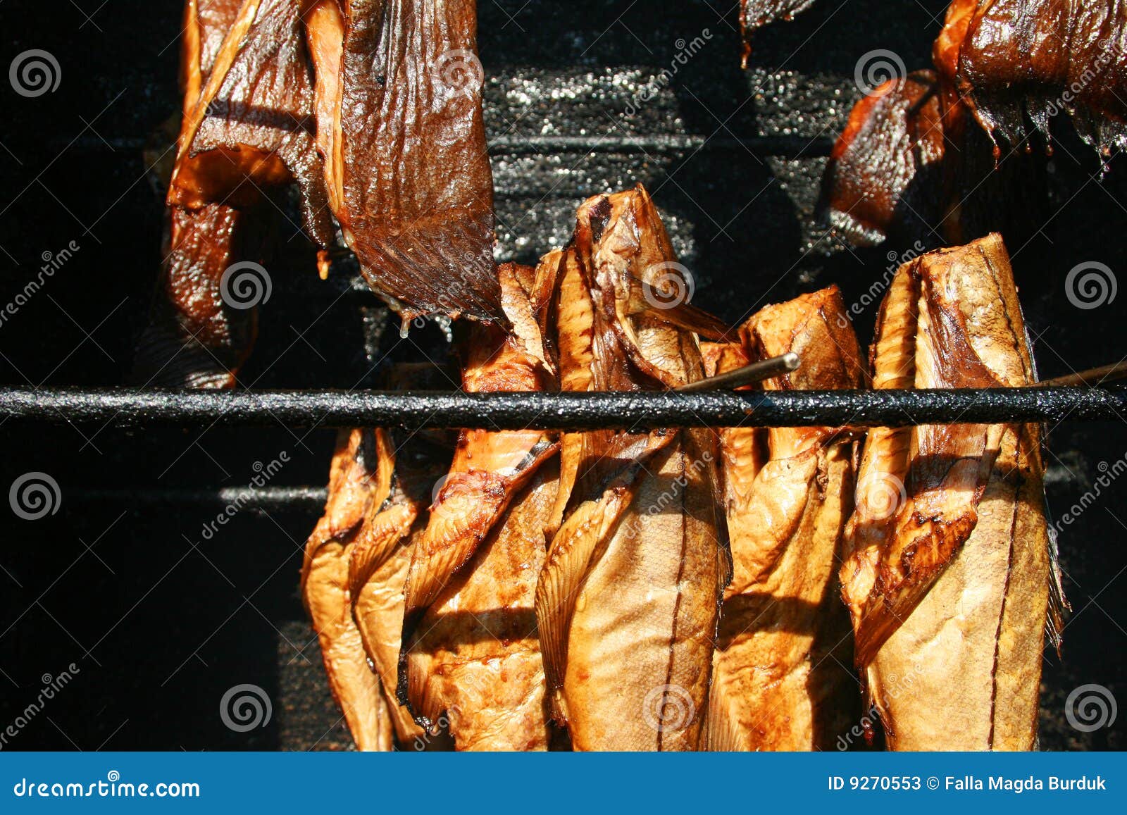 Smoked fish stock image. Image of halibut, dzone, dried - 9270553