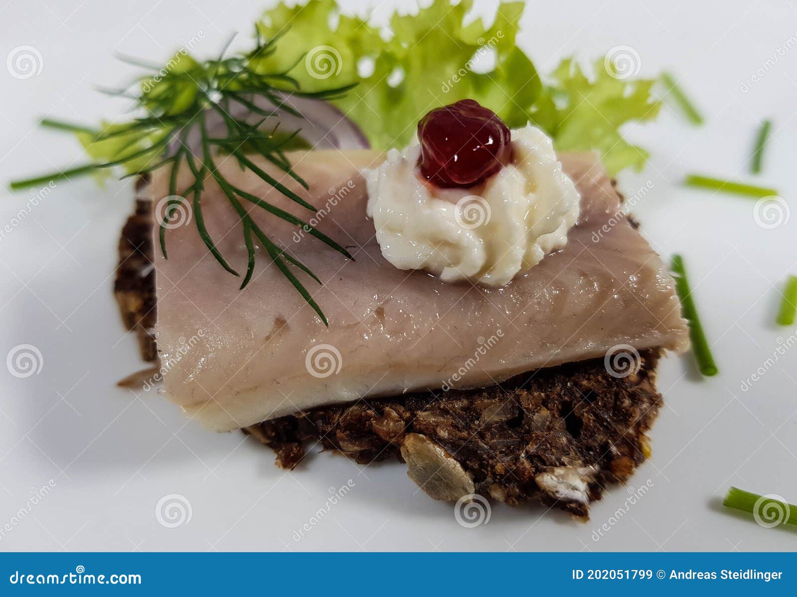 Smoked fish canapes stock image. Image of grilled, filet - 202051799