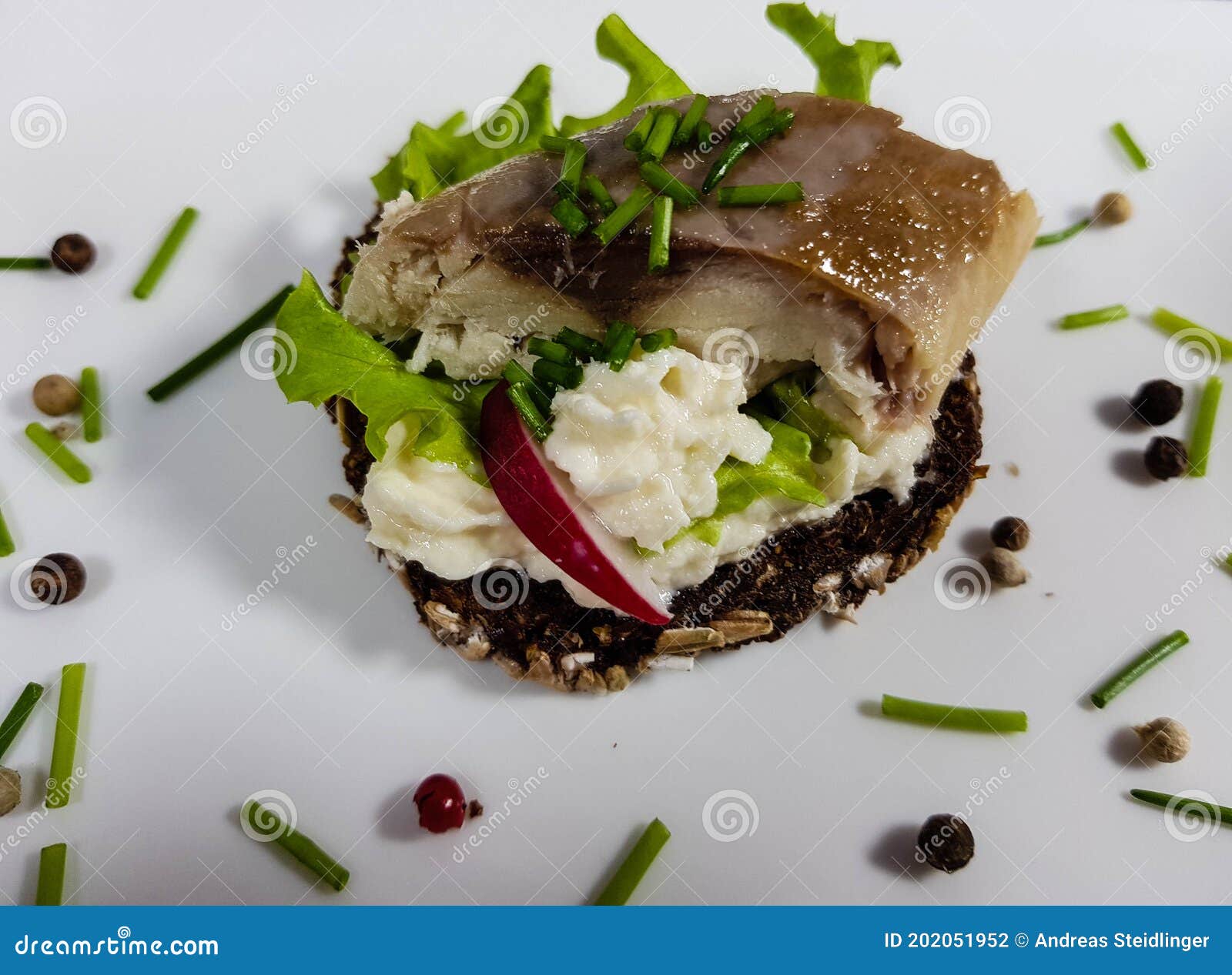 Smoked fish canapes stock photo. Image of restaurant - 202051952