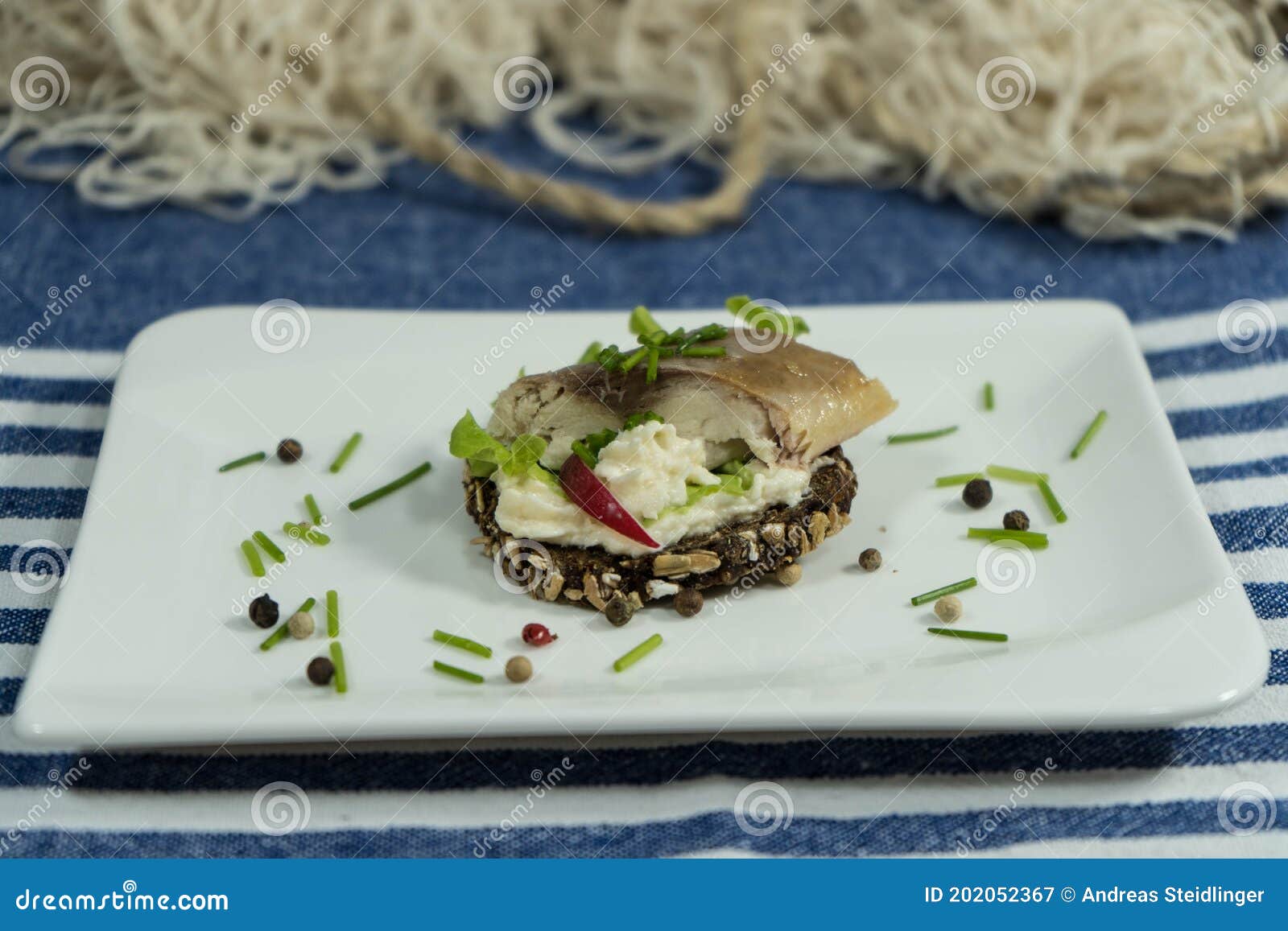 Smoked fish canapes stock image. Image of delicious - 202052367