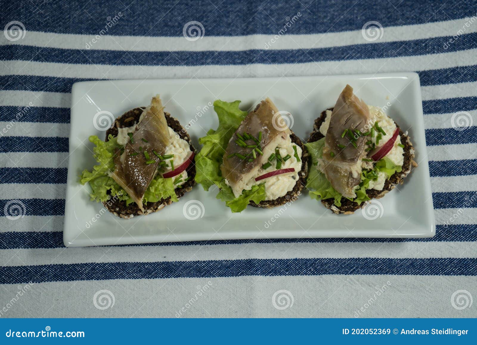 Smoked fish canapes stock image. Image of ocean, food - 202052369