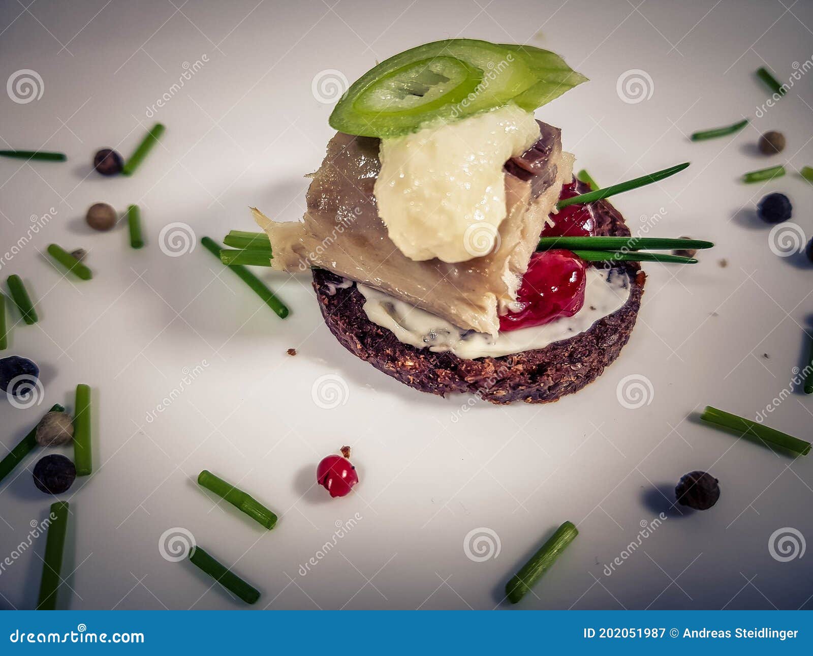 Smoked fish canapes stock image. Image of ocean, salar - 202051987