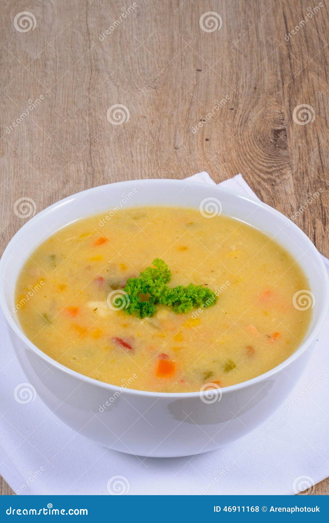 Smoked fish chowder. stock photo. Image of lunch, haddock - 46911168