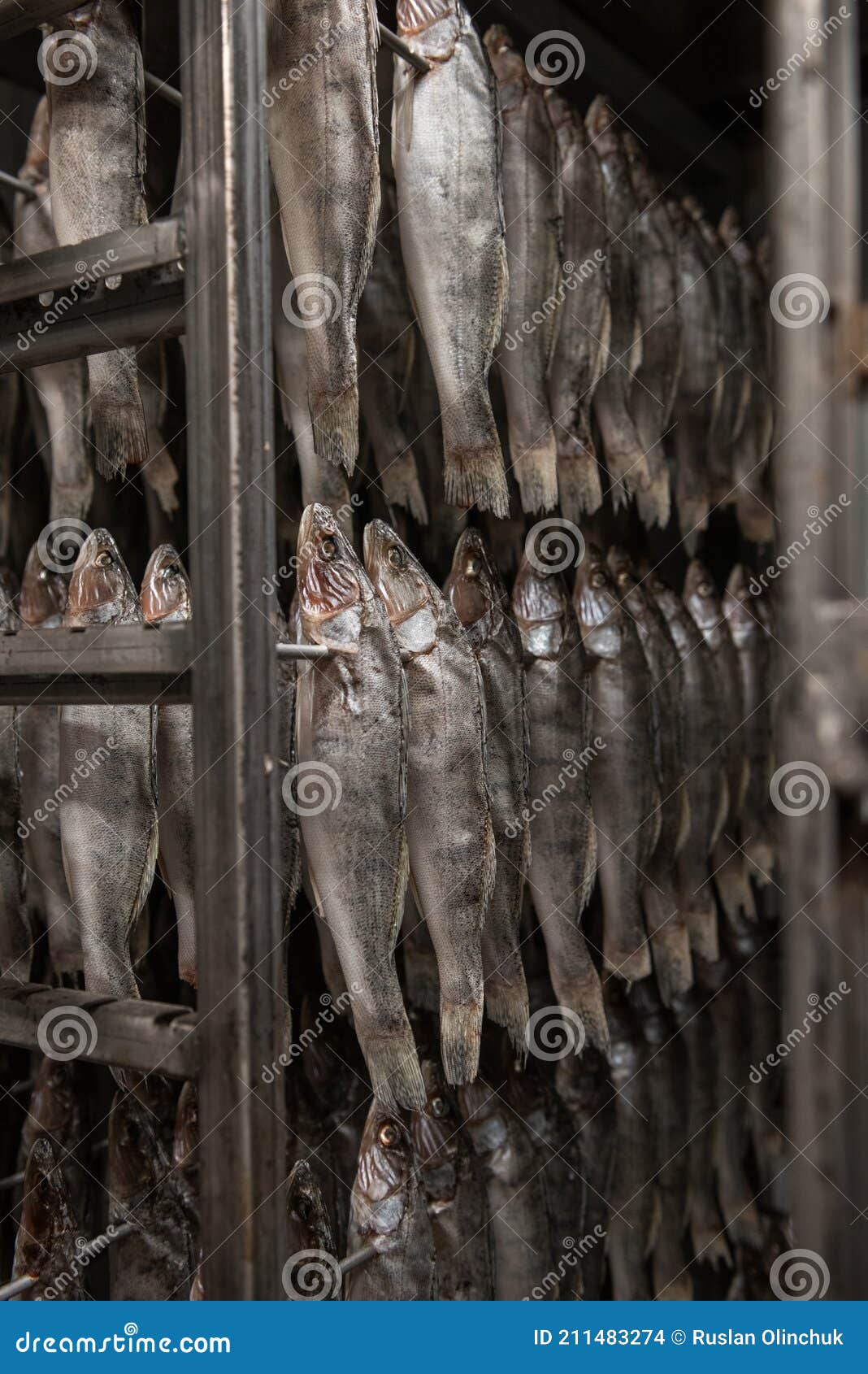 Smoked Fish Production Concept Stock Photo - Image of health, fishing ...