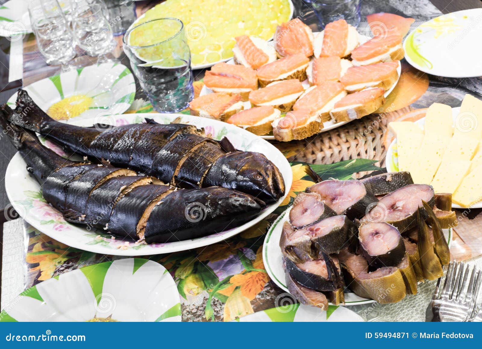 Smoked Fish stock image. Image of nutrition, salmon, steak - 59494871