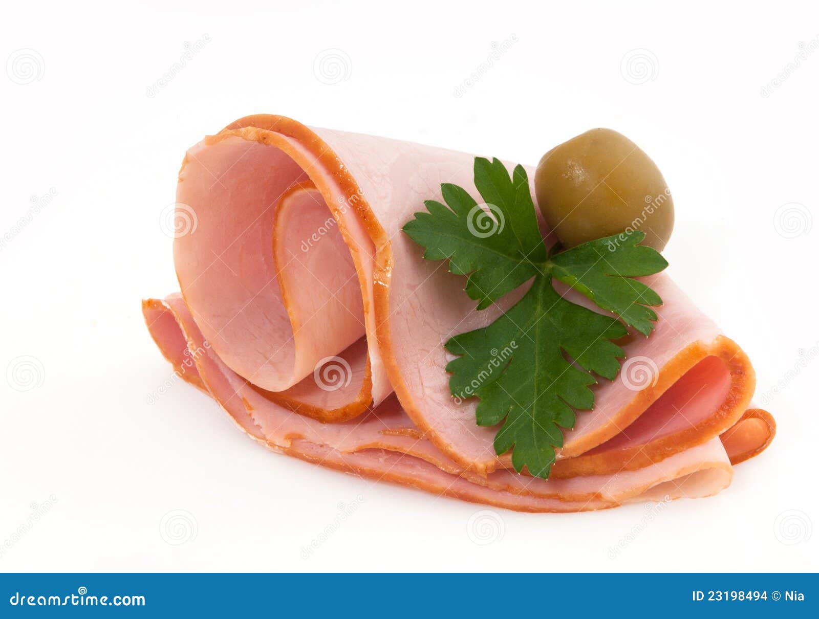 Smoked ham slices stock photo. Image of culinary, food - 23198494