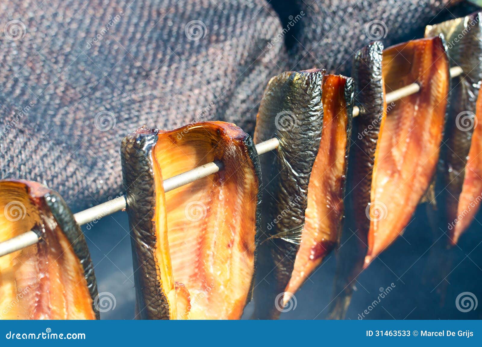 Smoked herring stock image. Image of deli, closeup, traditional - 31463533