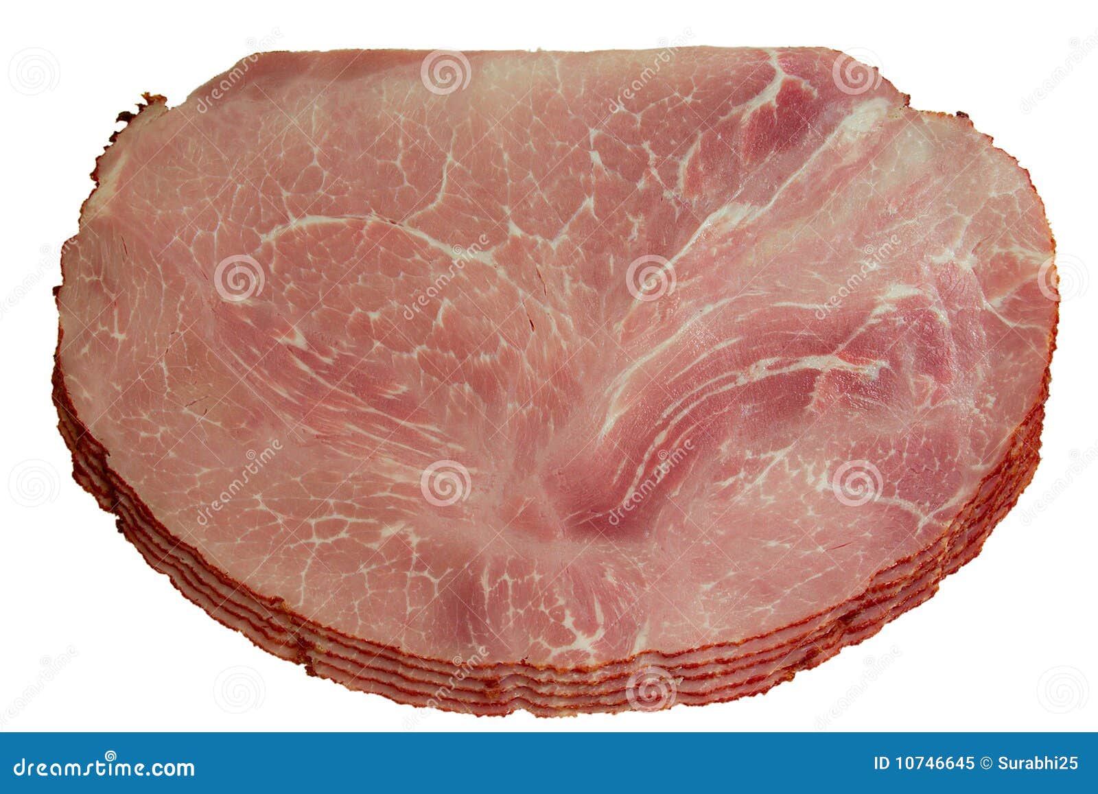 Smoked meat, ham stock image. Image of eating, sausage - 10746645