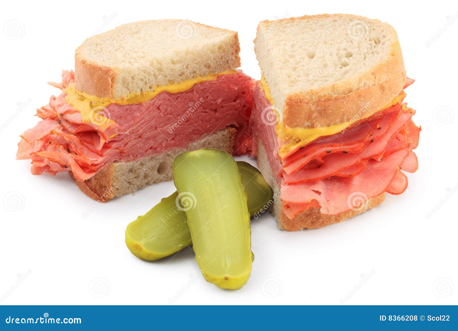 Smoked Meat Sandwich stock photo. Image of bread, close - 8366208