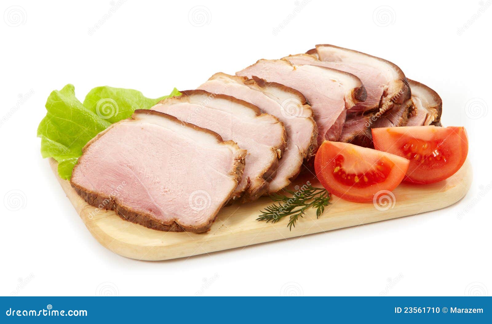 Smoked meat slices stock photo. Image of prepared, food - 23561710