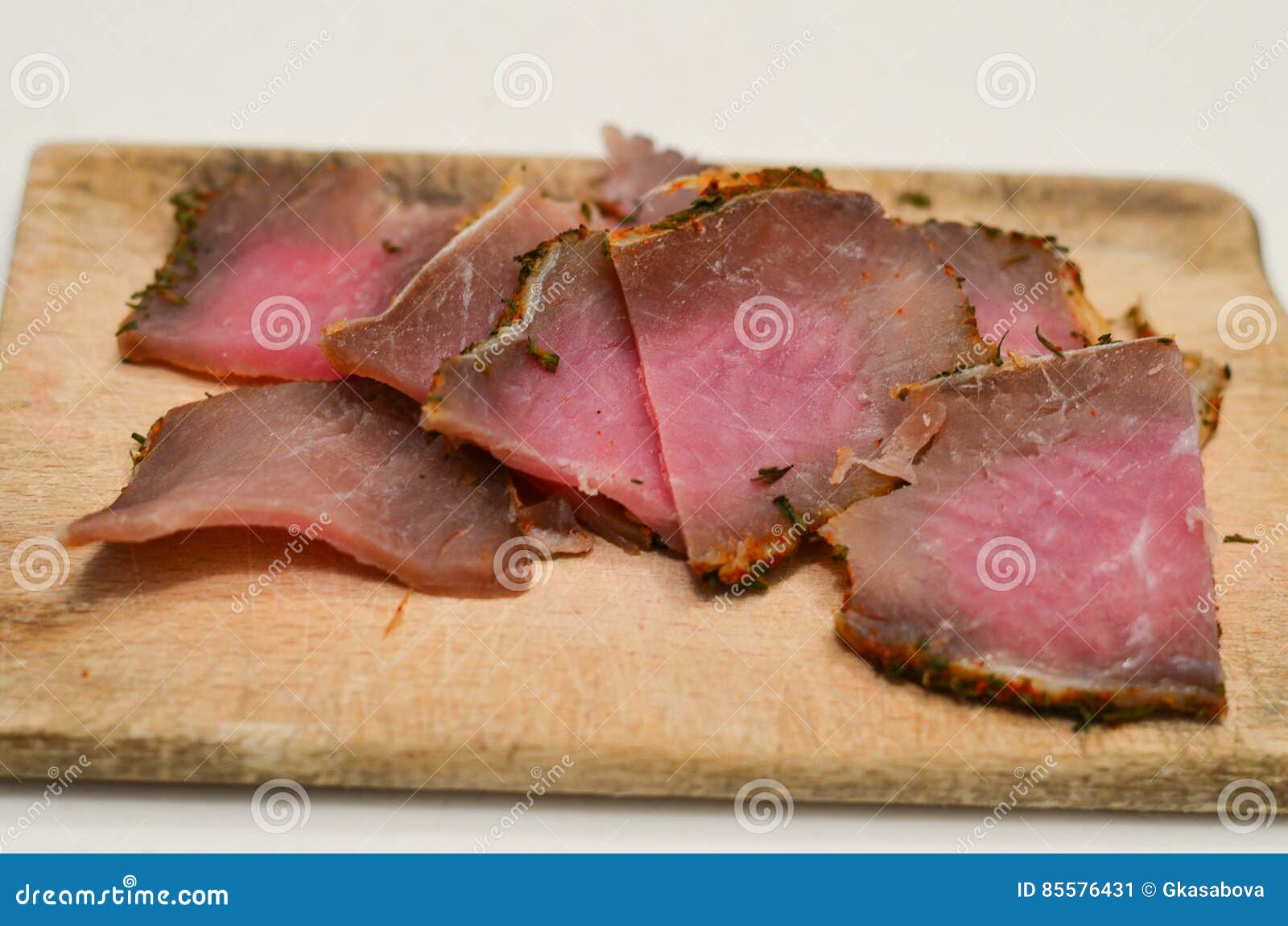 Smoked meat stock image. Image of italy, feed, deli, meat - 85576431