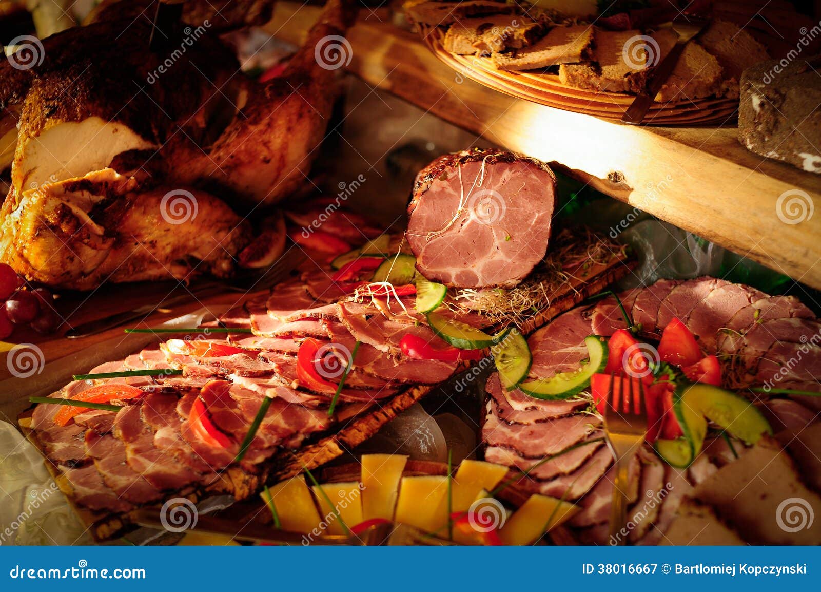 Smoked meats stock image. Image of butcher, fresh, piece - 38016667