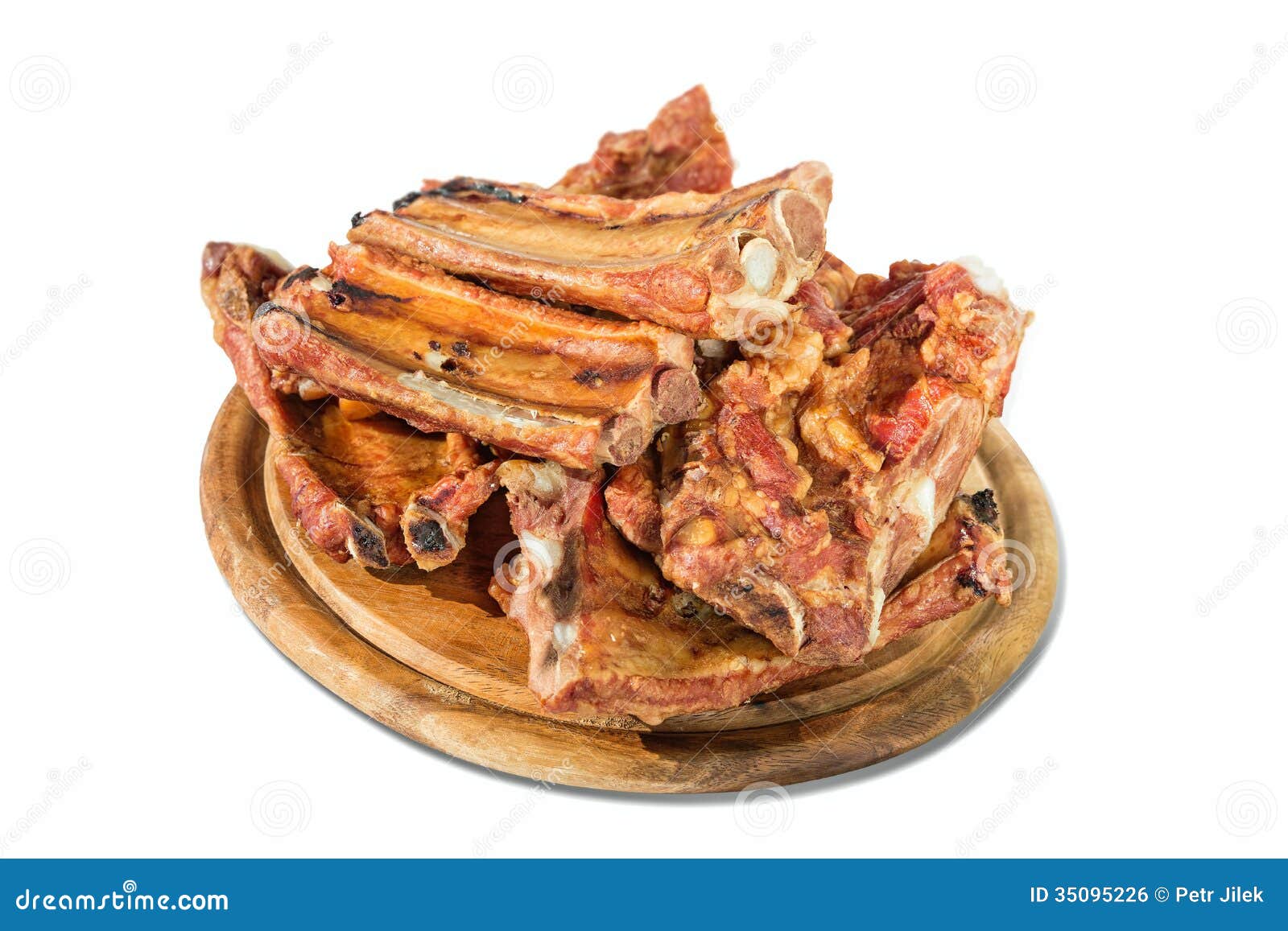 Smoked pork bone stock photo. Image of sausage, bonein - 35095226