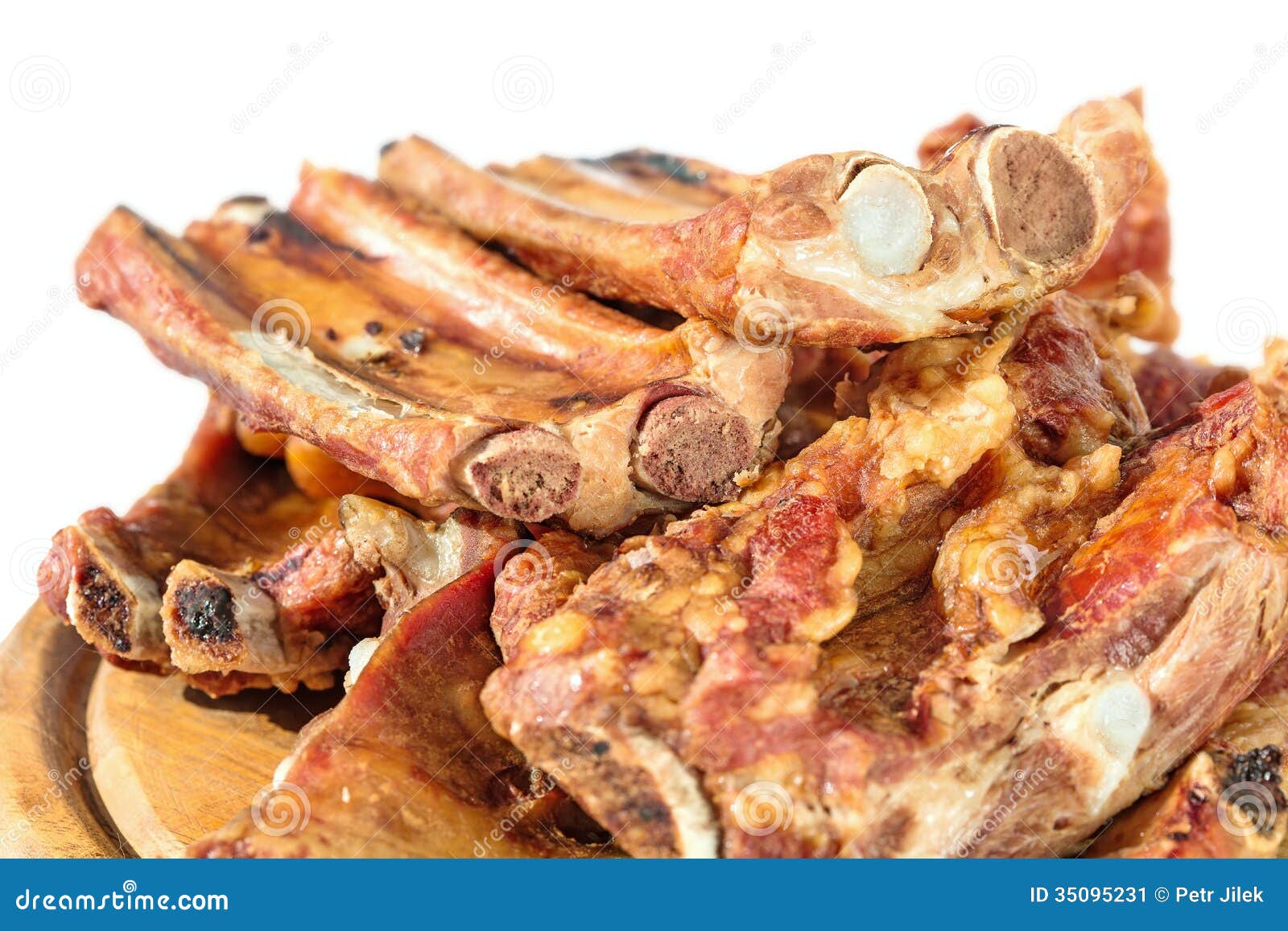 Raw Pork Bone Steaks Tomahawk Pork Steaks On Black Plate, Overhead View ...