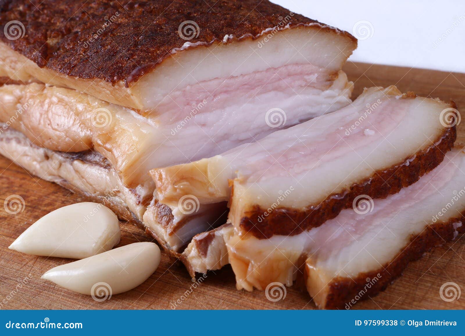 Smoked pork fat stock photo. Image of gourmet, organic - 97599338