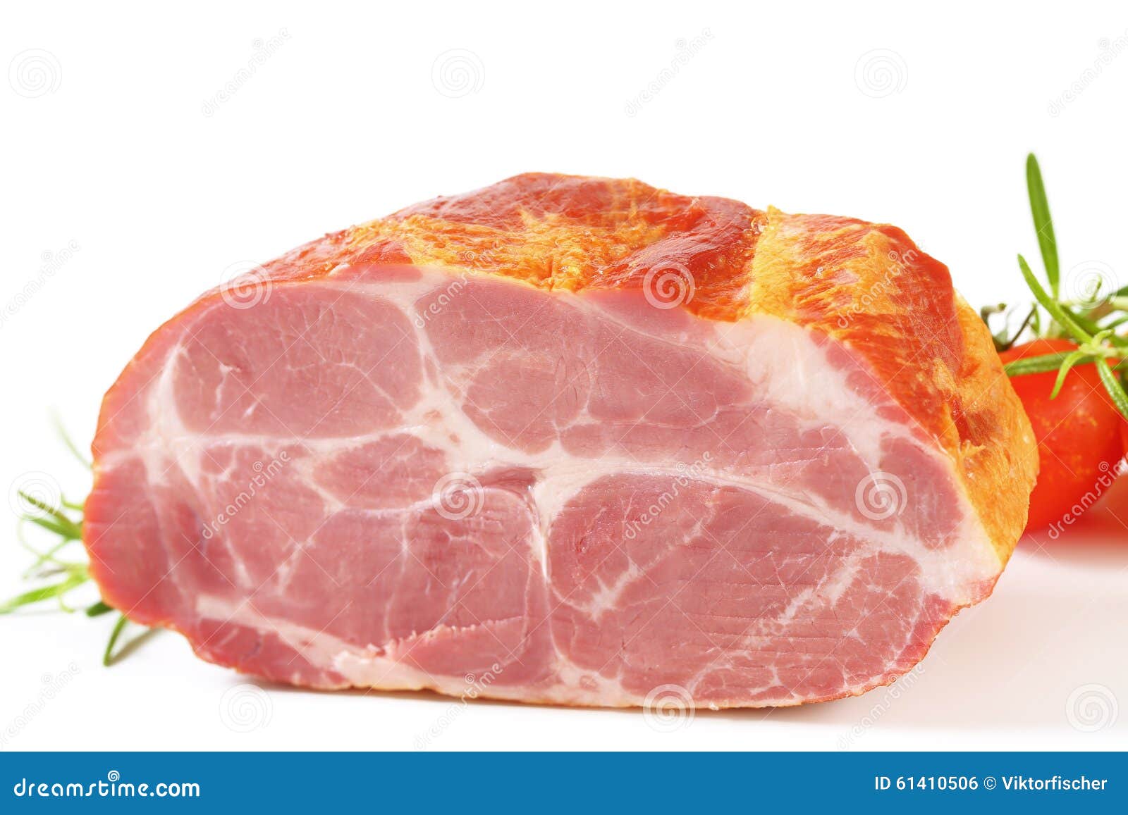 Smoked pork neck stock photo. Image of tomato, food, close - 61410506