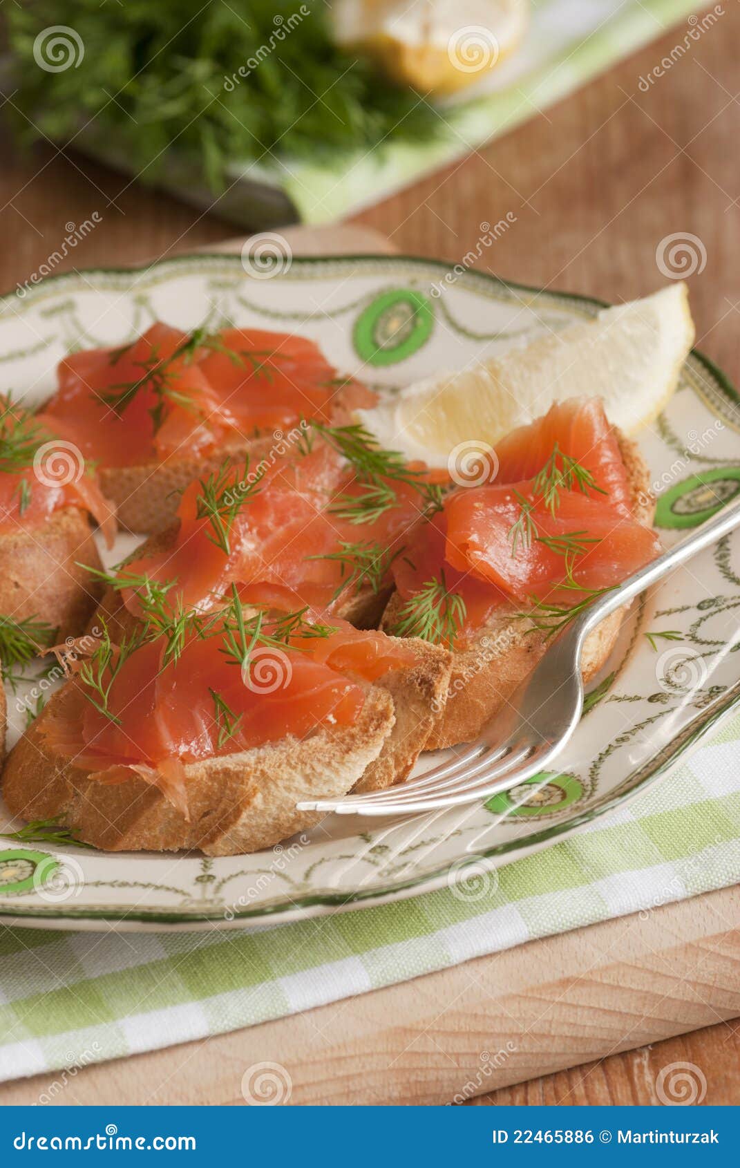 Smoked salmon canapes stock photo. Image of scottish - 22465886