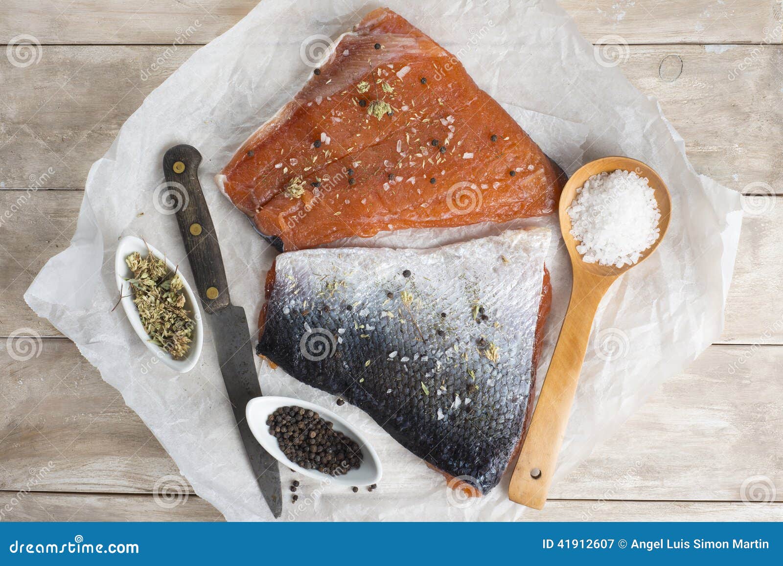 Smoked salmon stock image. Image of pink, chum, chinook - 41912607