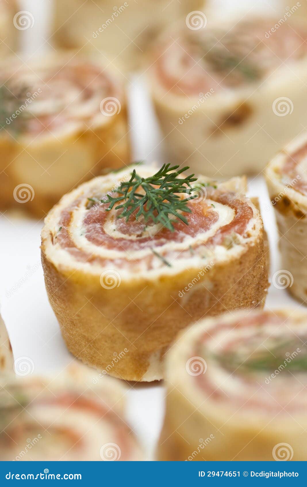 Smoked Salmon Roulade stock image. Image of object, snack - 29474651