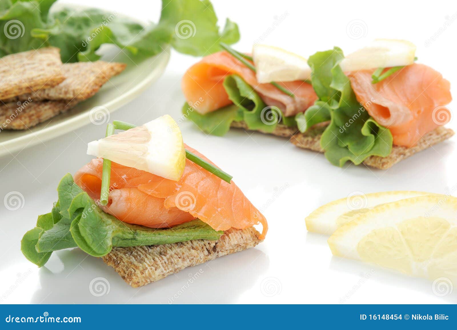 Smoked Salmon Snack stock photo. Image of smoked, salmon - 16148454