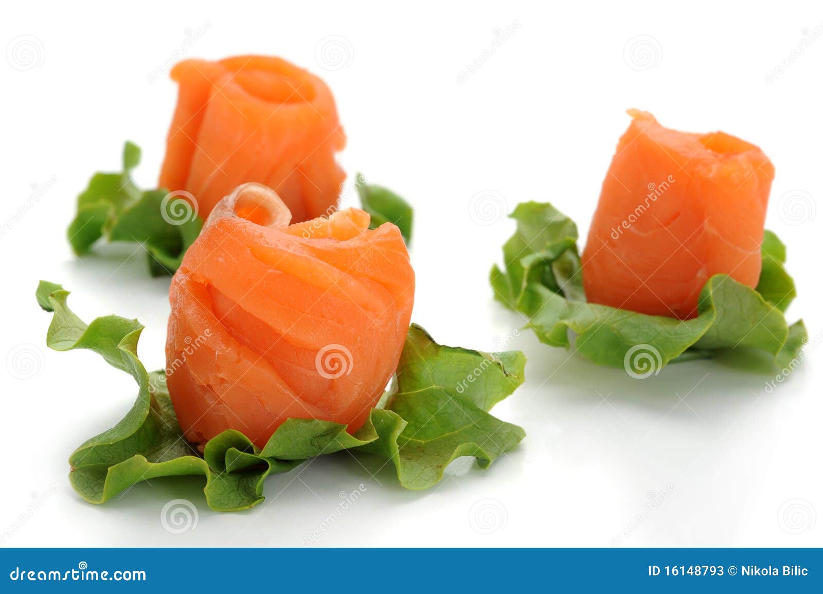 Smoked Salmon Snacks stock image. Image of seafood, macro - 16148793