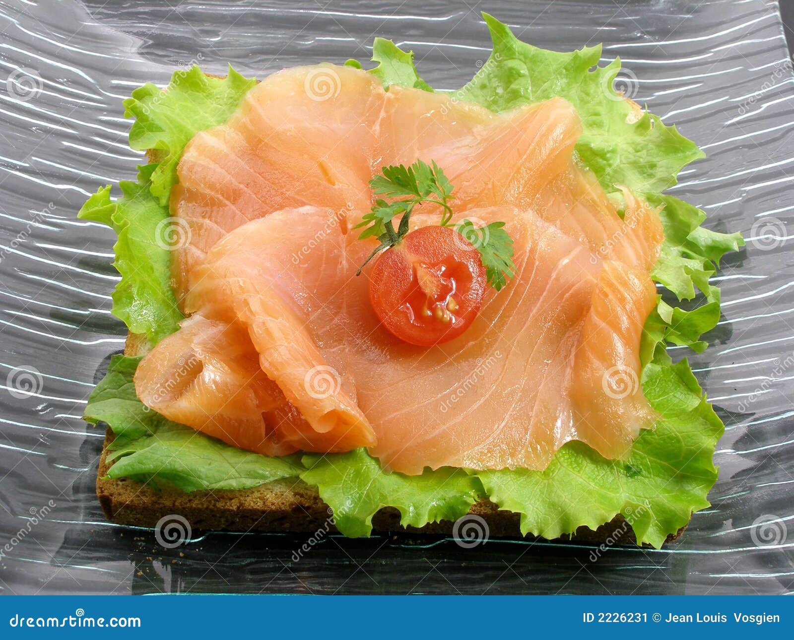 Smoked salmon toast stock image. Image of cook, lunch - 2226231