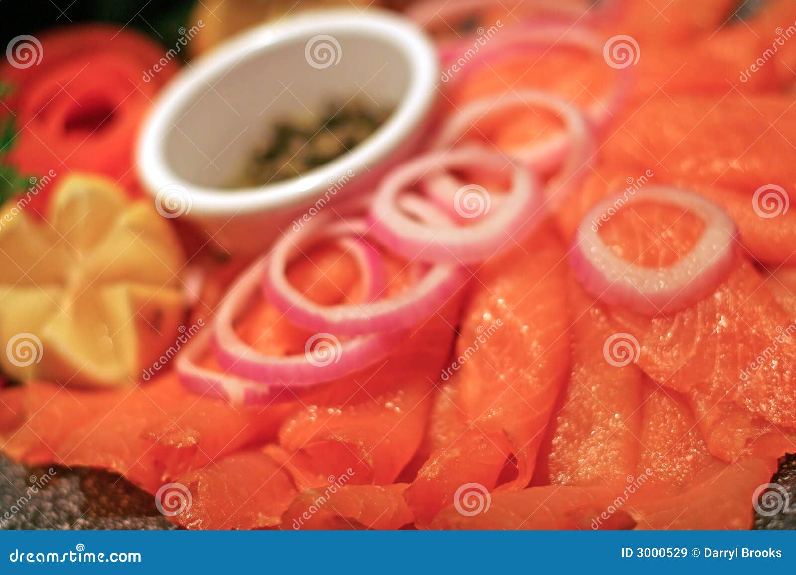 Smoked Salmon Tray Picture. Image: 3000529
