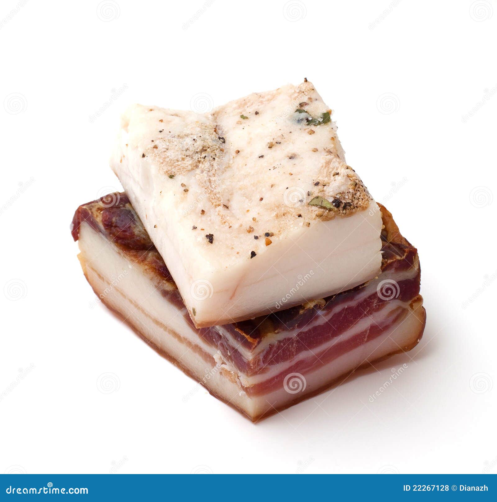 Smoked and salted lard stock photo. Image of herbs, beef - 22267128