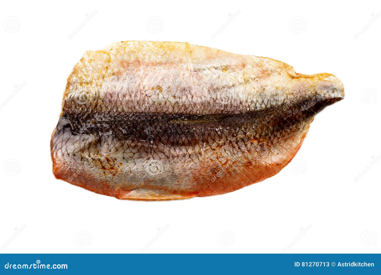 Smoked Scottish Kipper with Skin Side Stock Image - Image of food ...