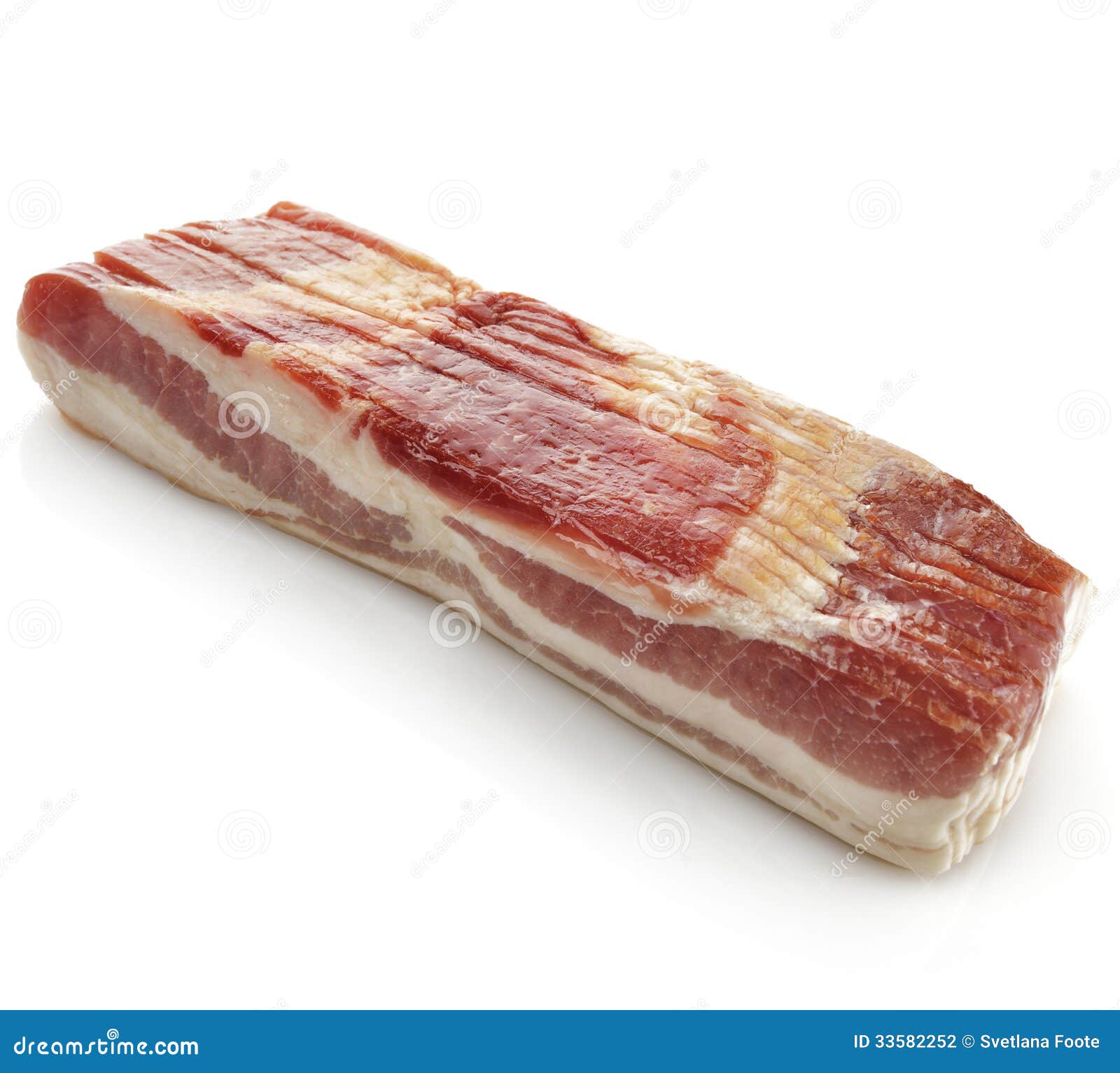 Smoked Sliced Bacon stock photo. Image of unhealthy, slice - 33582252
