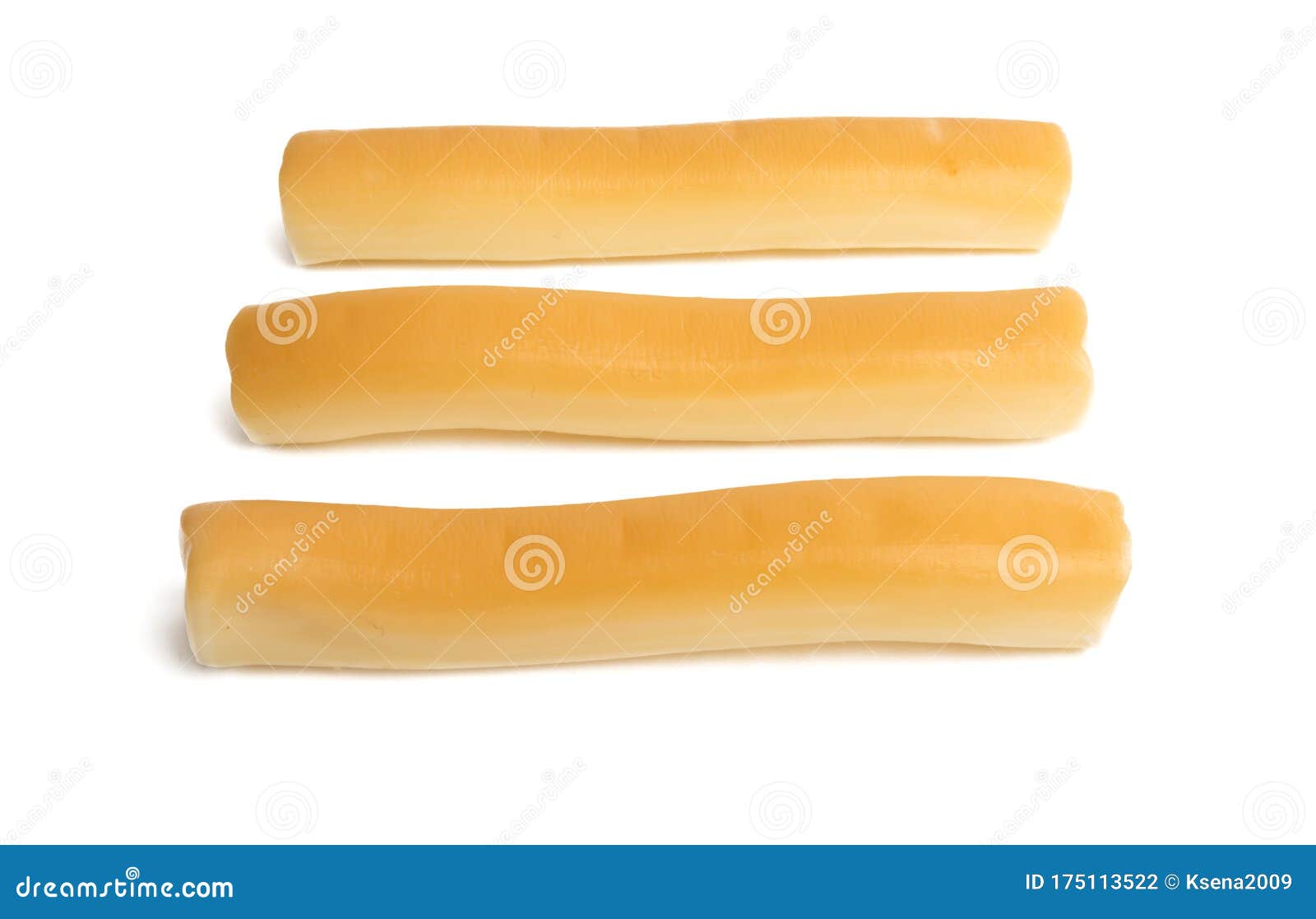 Smoked Slovak Cheese Isolated Stock Photo - Image of cylinder, steamed ...