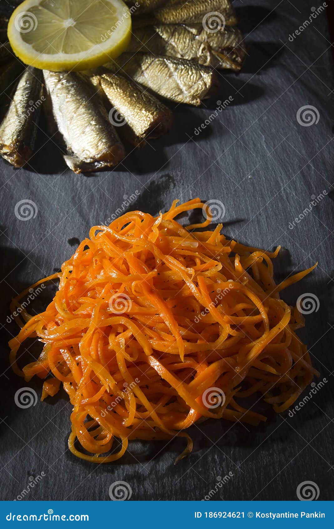 Smoked small fish stock image. Image of food, mediterranean - 186924621