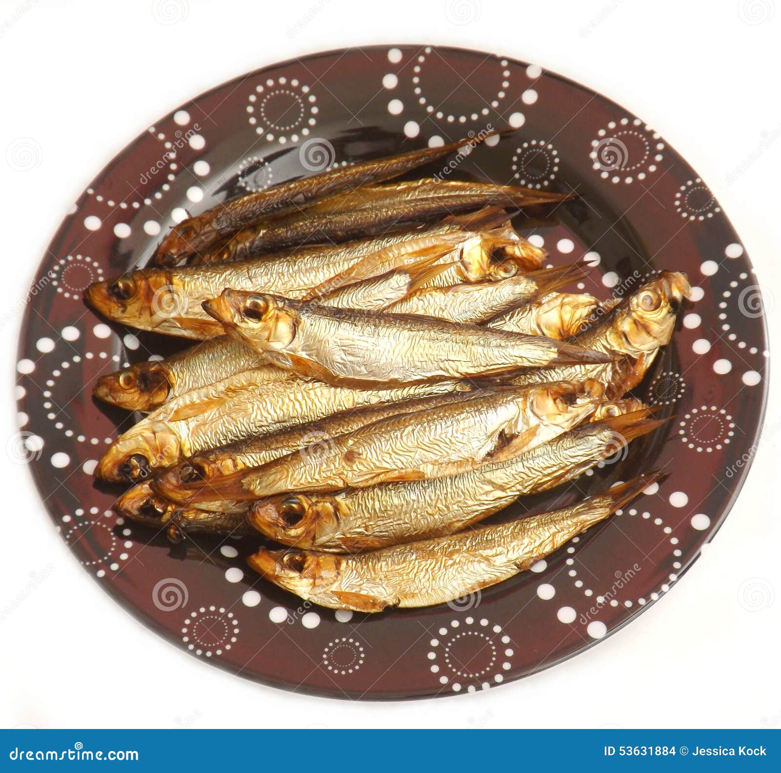 Smoked sprats stock photo. Image of fishes, starter, dish - 53631884