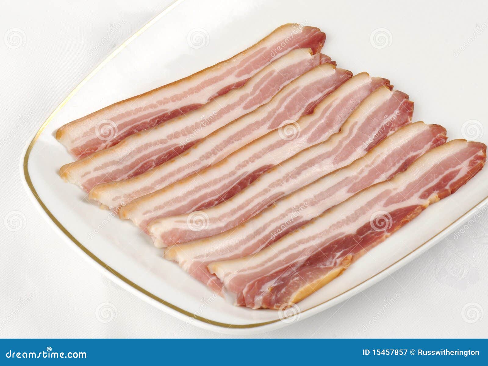 Smoked streaky bacon stock image. Image of smoked, table - 15457857