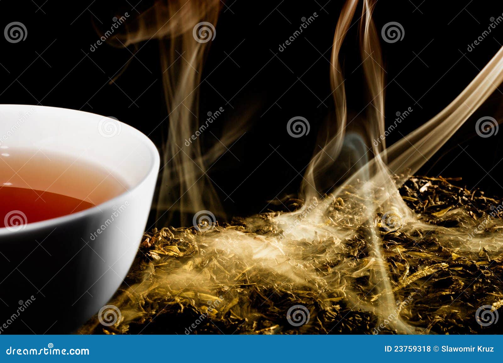 Smoked tea stock photo. Image of smell, smoke, drink - 23759318