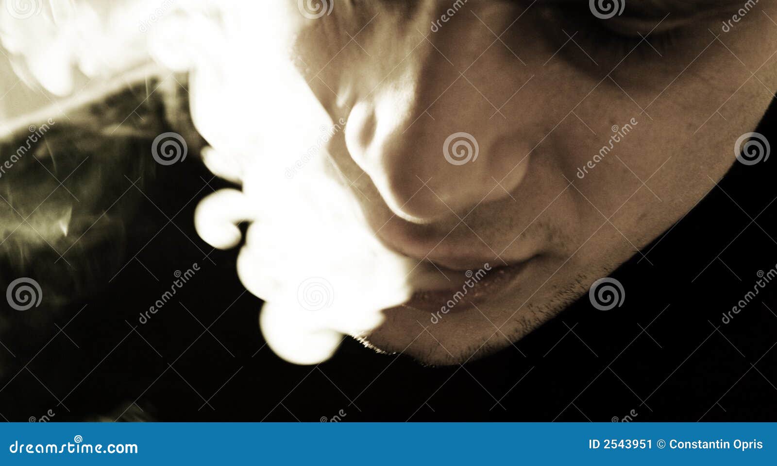 Smoker stock image. Image of coming, portrait, risk, habit - 2543951