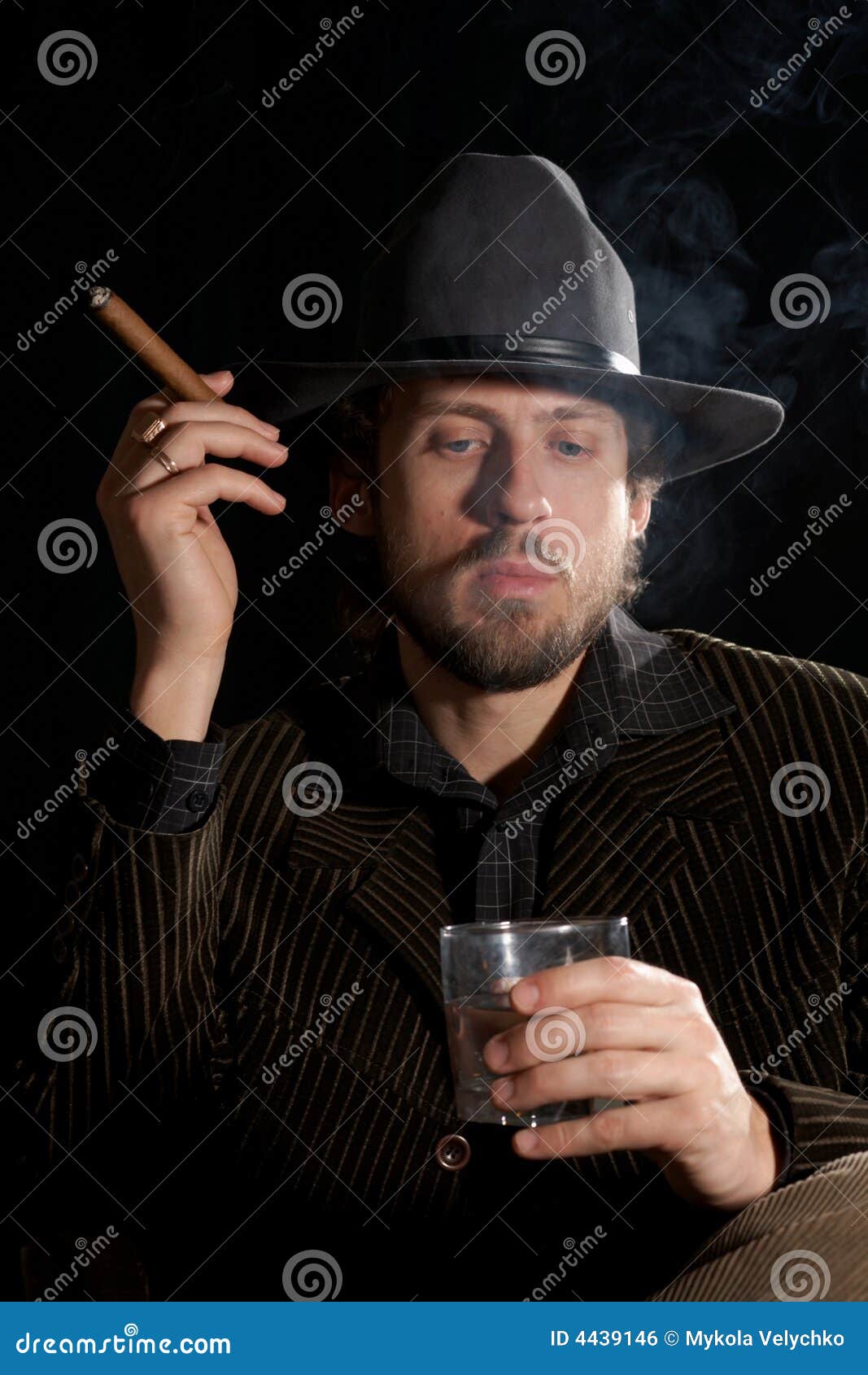 Smoker stock photo. Image of person, contrast, room, dreaming - 4439146