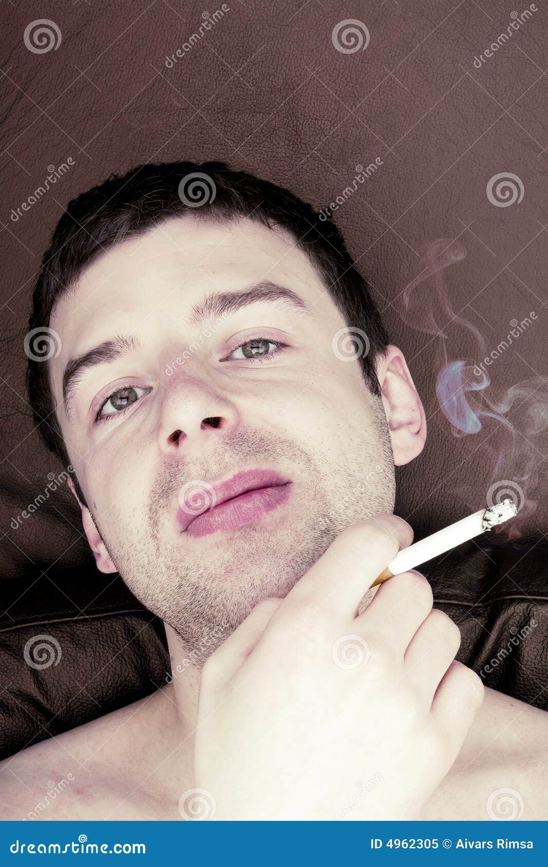 Smoker stock image. Image of eyes, male, smoking, moody - 4962305