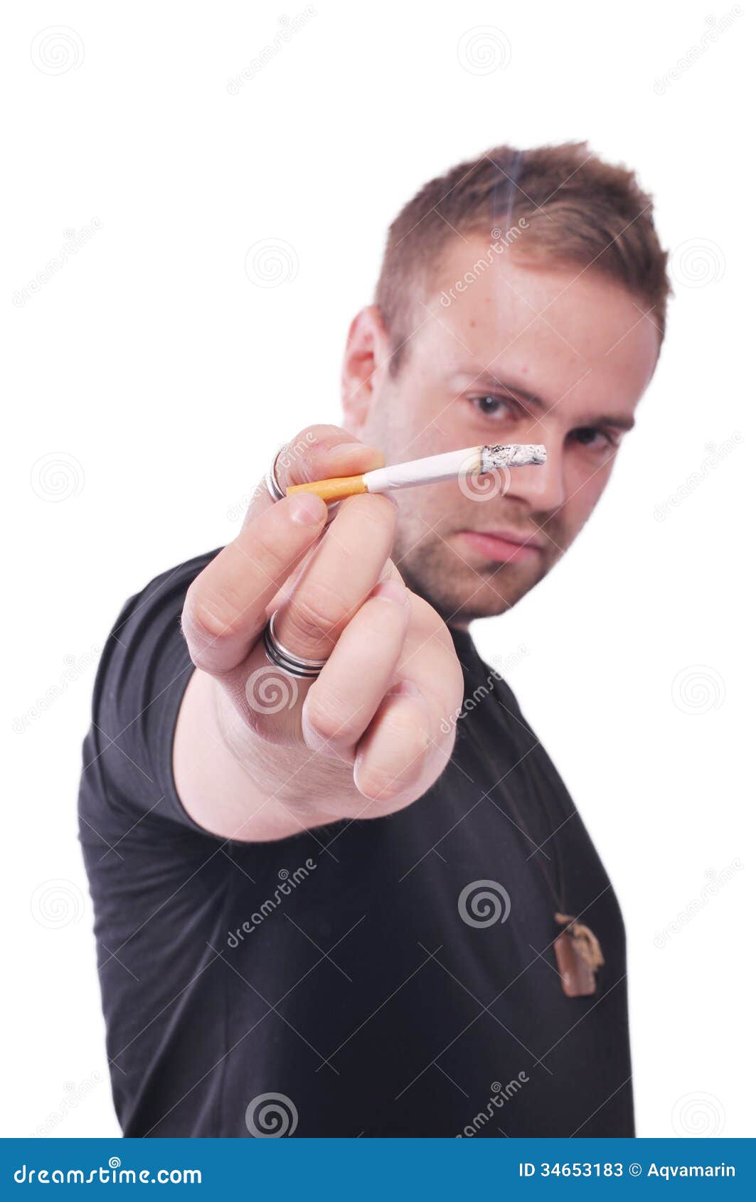 Smoker stock image. Image of hands, disappointment, addiction - 34653183