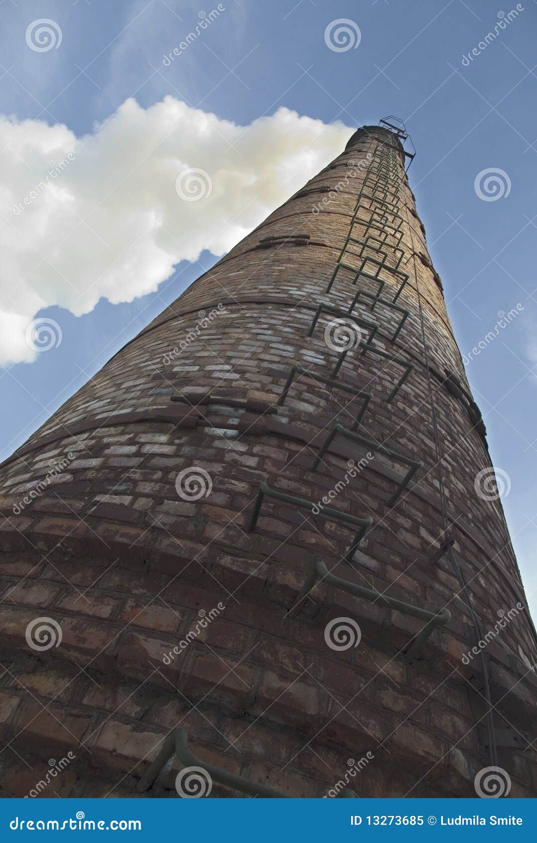 Smokestack. stock image. Image of smoke, blue, environment - 13273685
