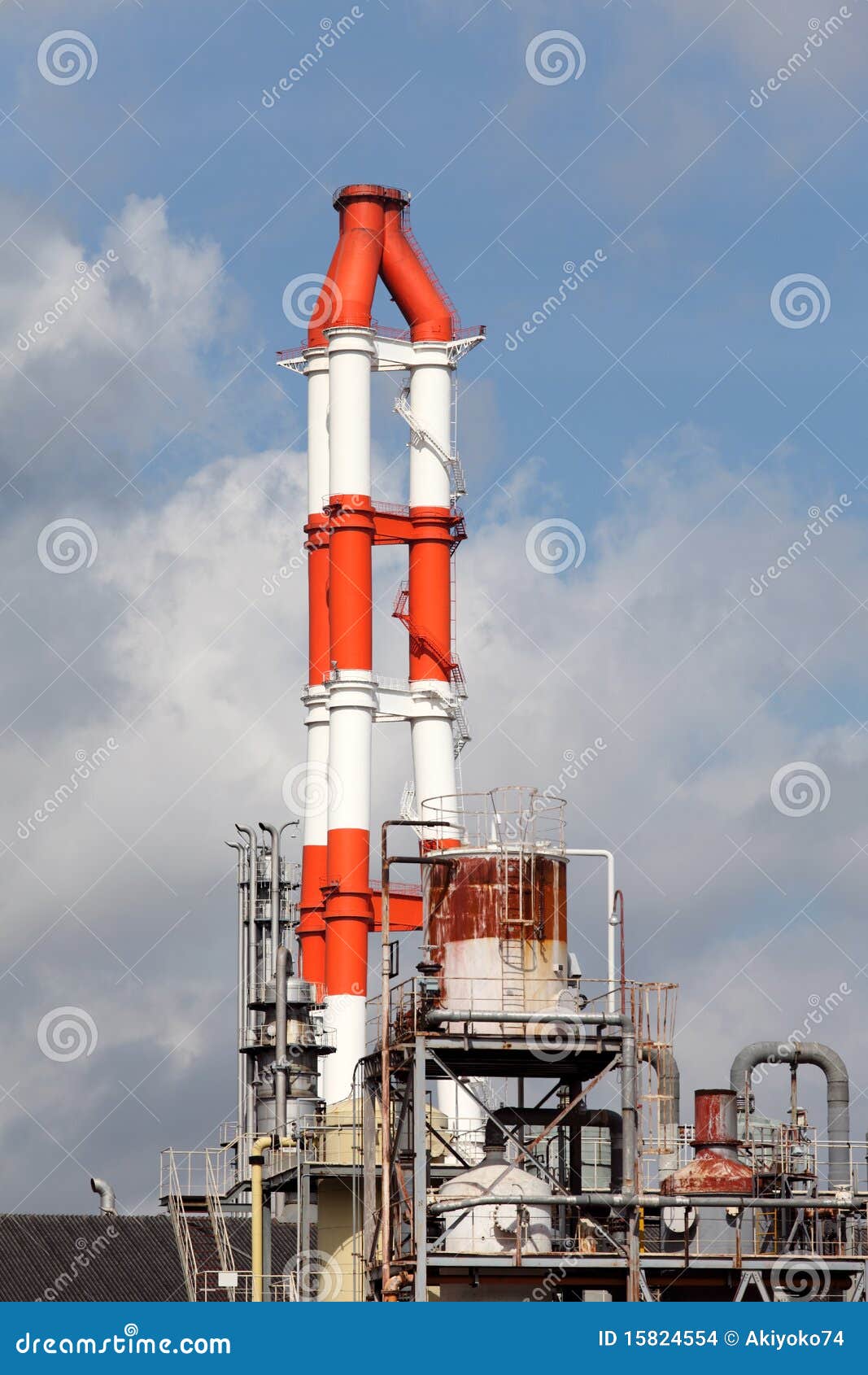 Smokestack stock photo. Image of plant, japanese, industry - 15824554