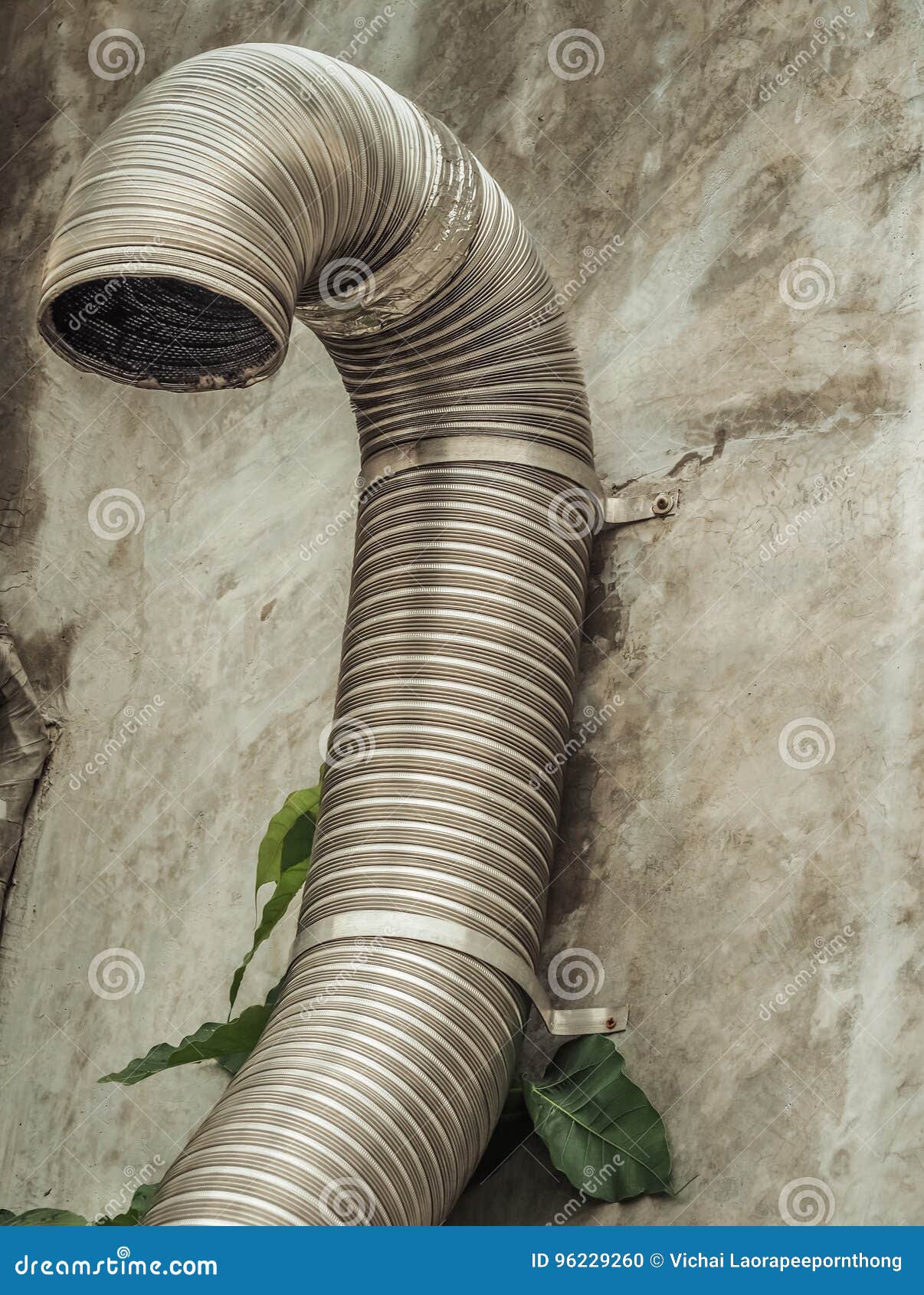 Smokestack for Smoke Out from Kitchen Stock Photo - Image of metal ...