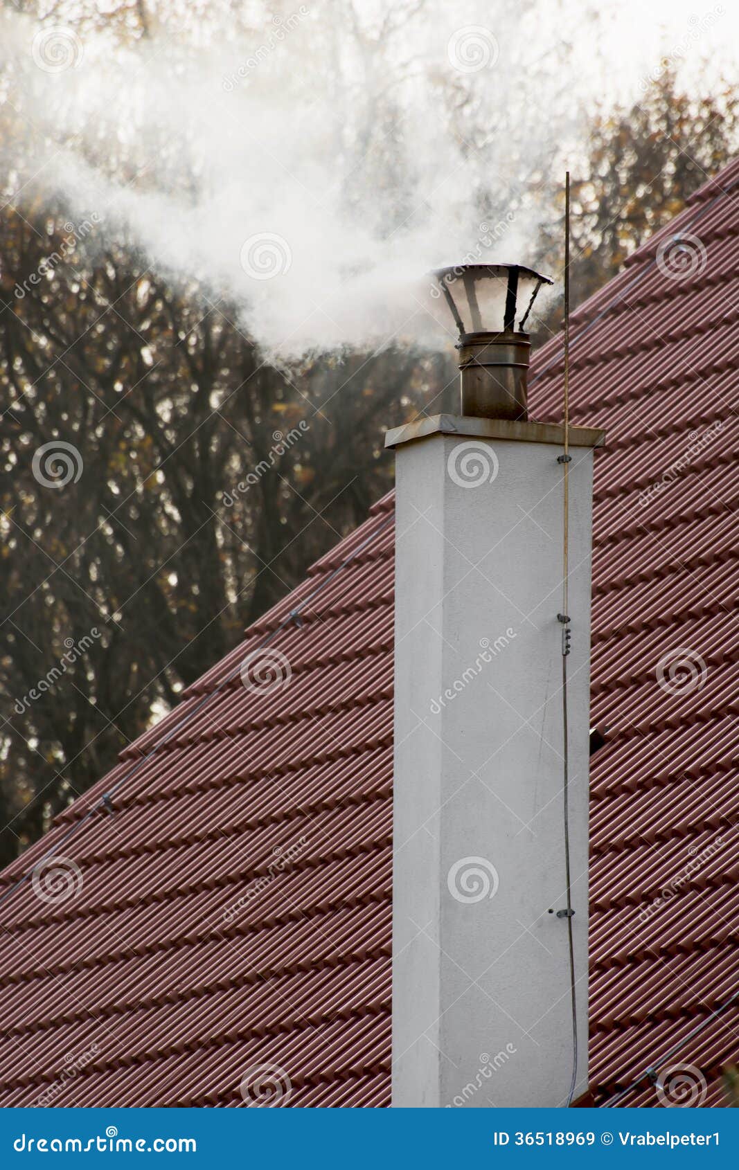 Smokestack stock image. Image of dwelling, heat, fire - 36518969